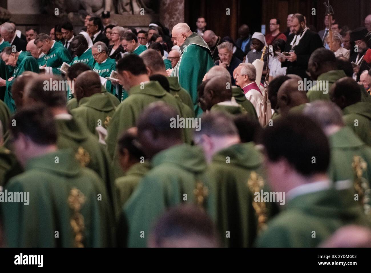 Vatican, conclusion of the Synod. Pope Francis participates at the mass ...