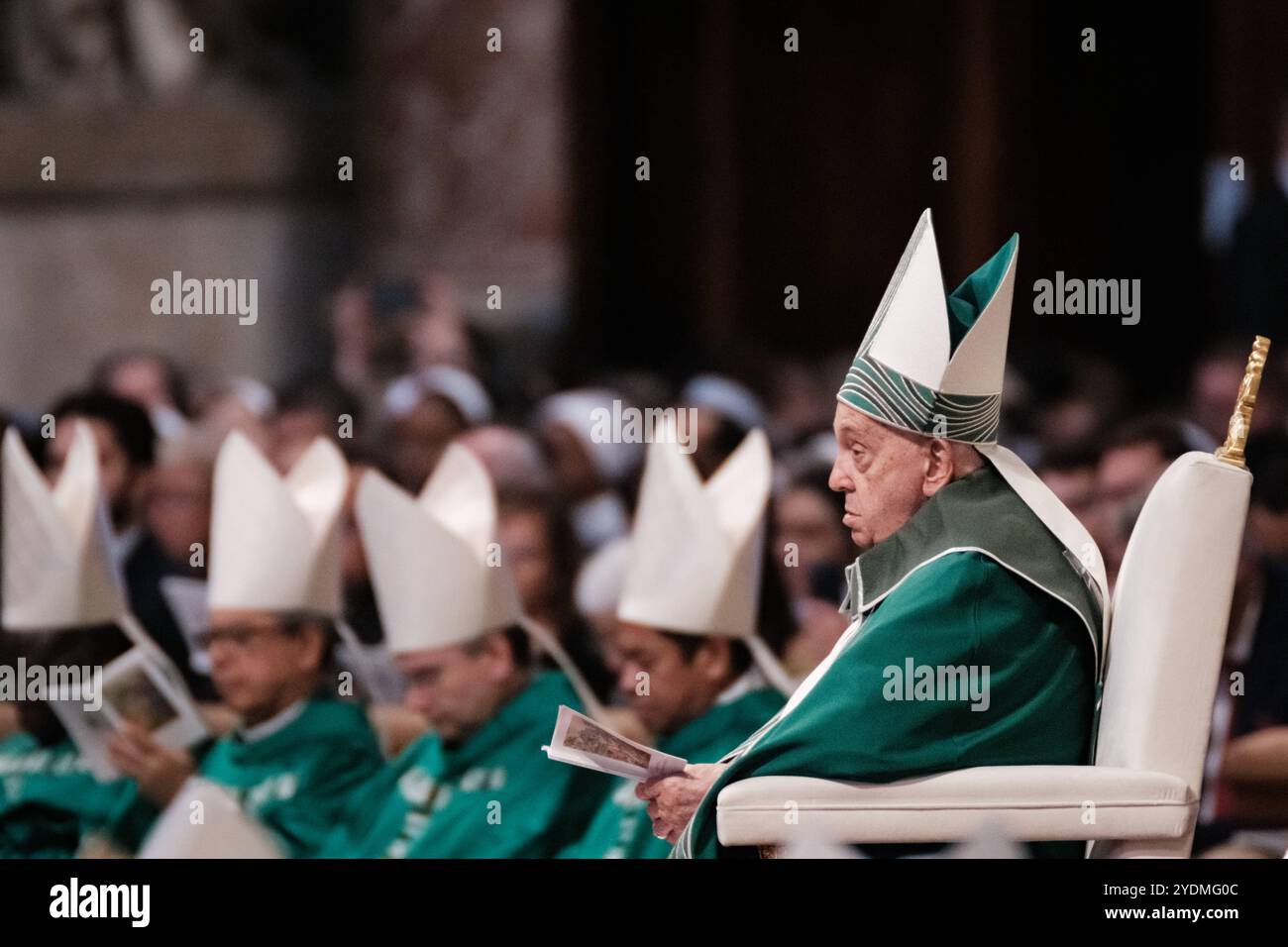 Vatican, conclusion of the Synod. Pope Francis participates at the mass ...
