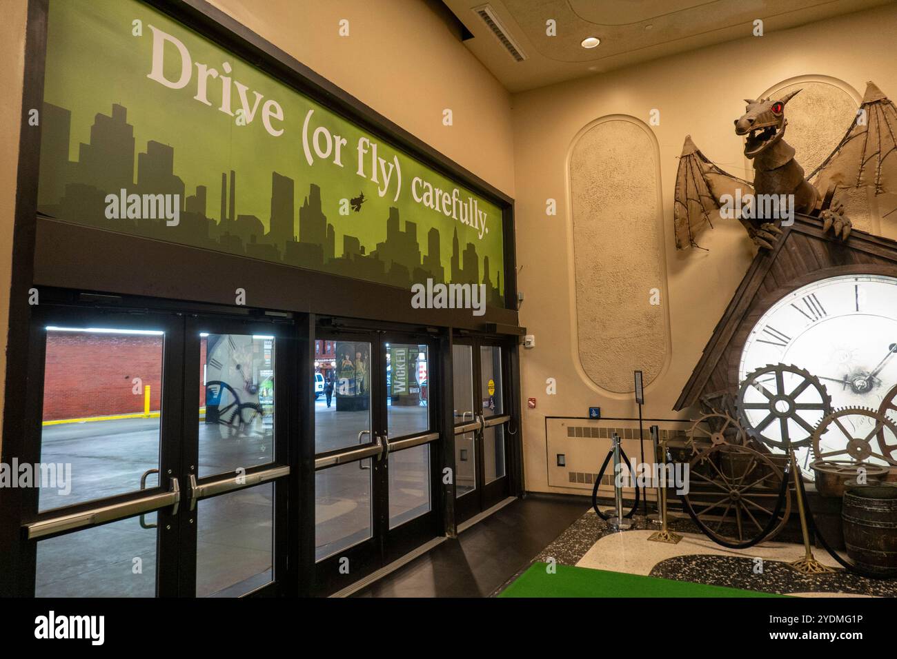 The lobby of the Gershwin theater features props from the long running ...
