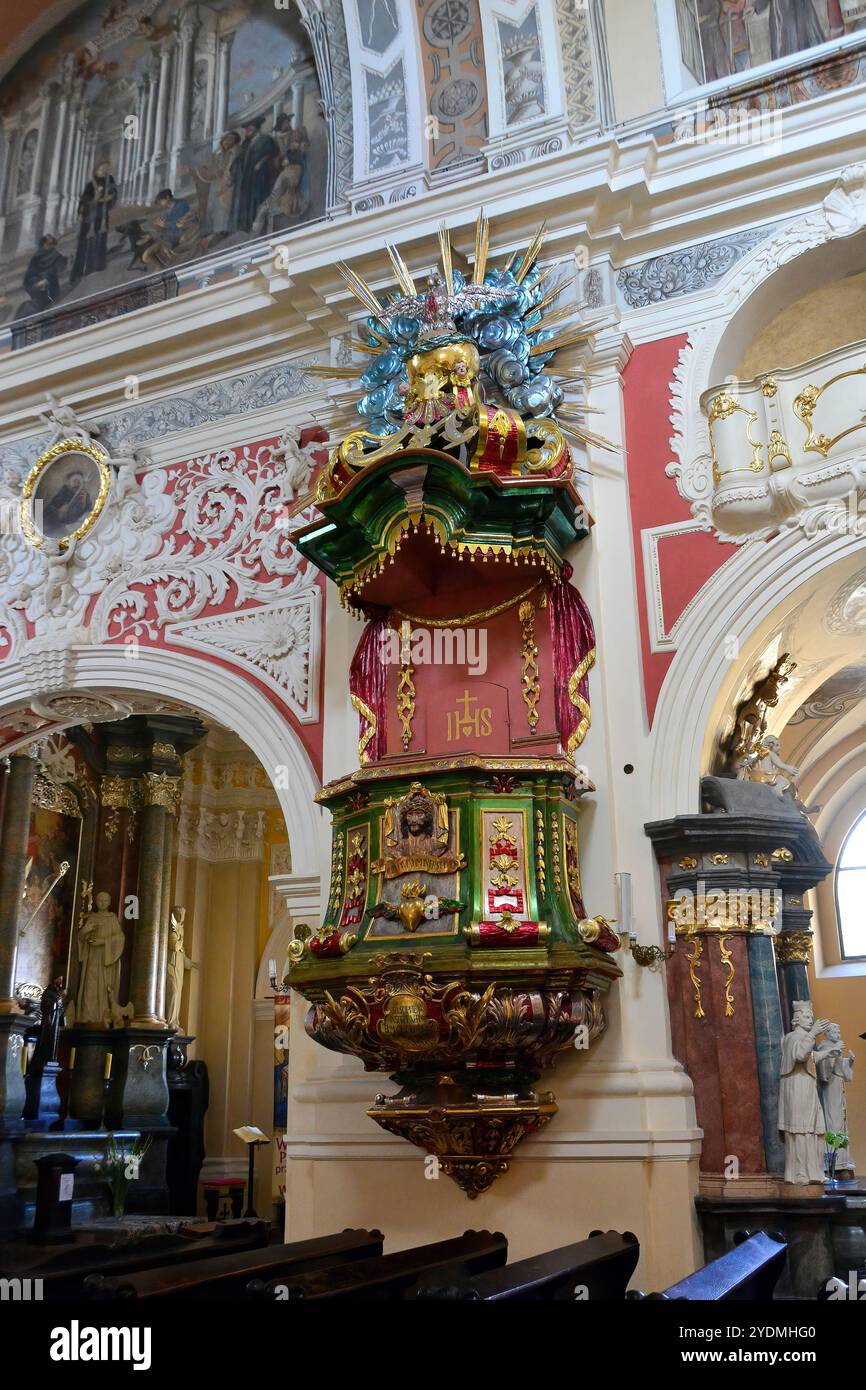 pulpit, interior, Saint Anthony of Padua church, Kościół ...