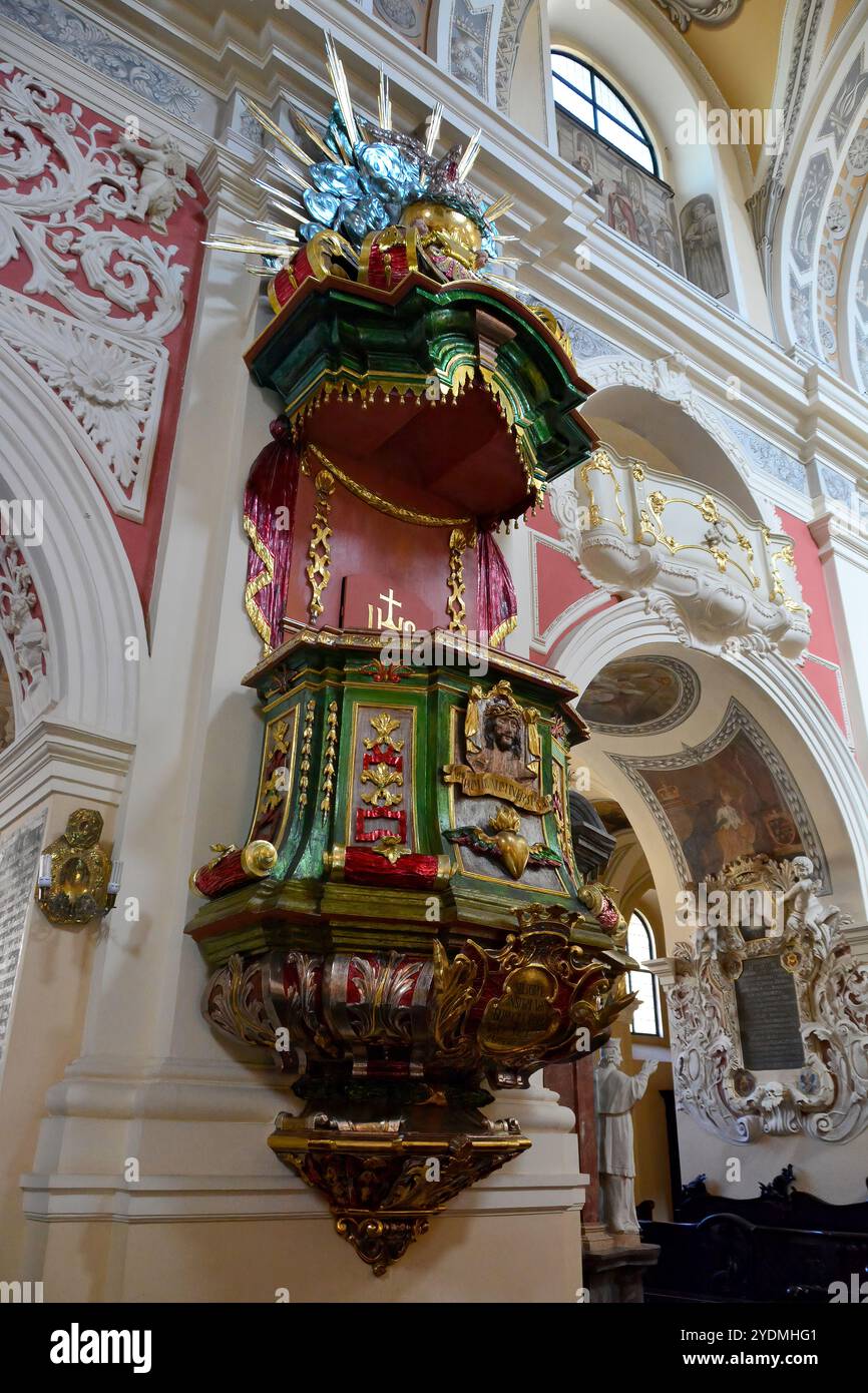 pulpit, interior, Saint Anthony of Padua church, Kościół ...