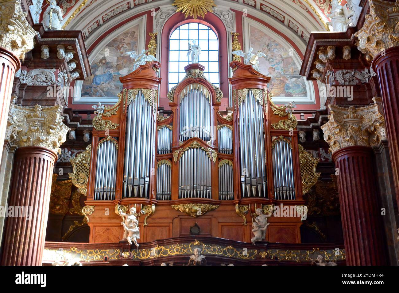 organ, interior, Poznań Fara, Collegiate Church, Basilica of Our Lady ...