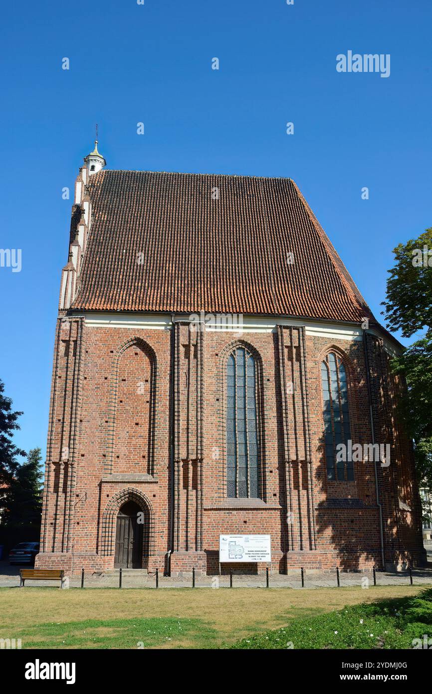 Hanseatic style, gothic 15th century St. Mary's Church, Poznań, Poland ...