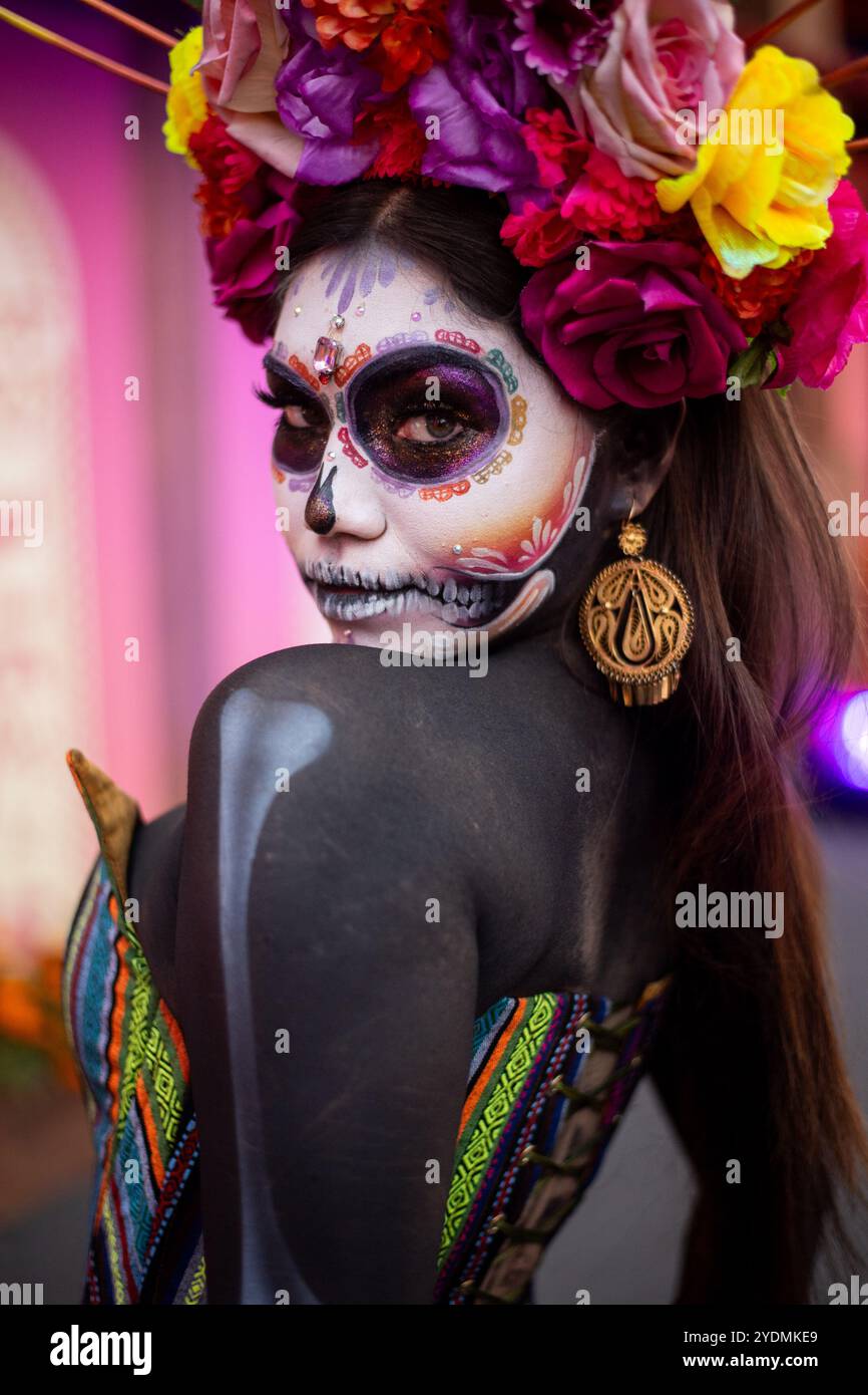La Catrina Calavera Darstellerin zum Dias de los Muertos / Tag der ...