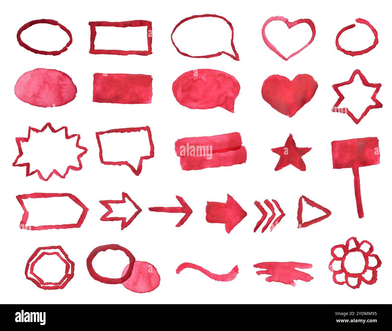 set of hand drawn bubbles Stock Photo - Alamy