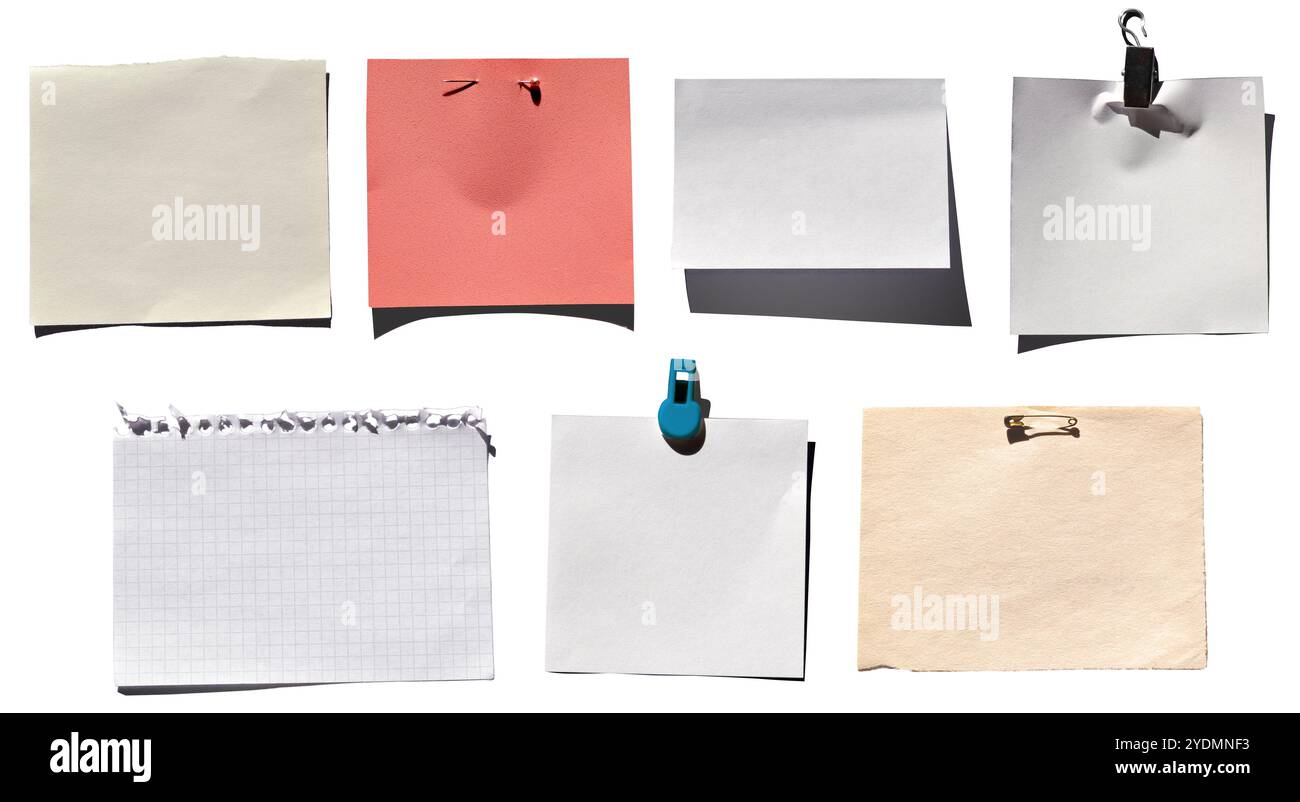 note bracket paperclip staple note pattern paper Stock Photo - Alamy