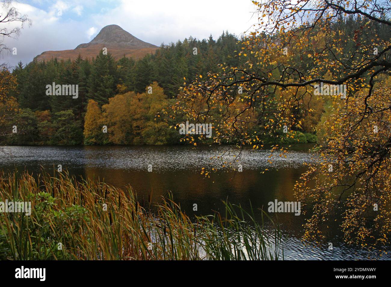 Autumn at Loch Lochan, Glencoe Stock Photo - Alamy