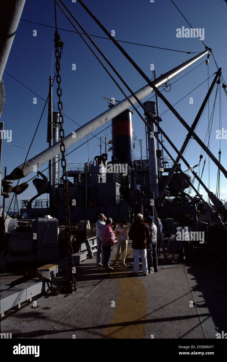 San Pedro, CA. USA. 1983. Lane Victory was built in Los Angeles by the ...