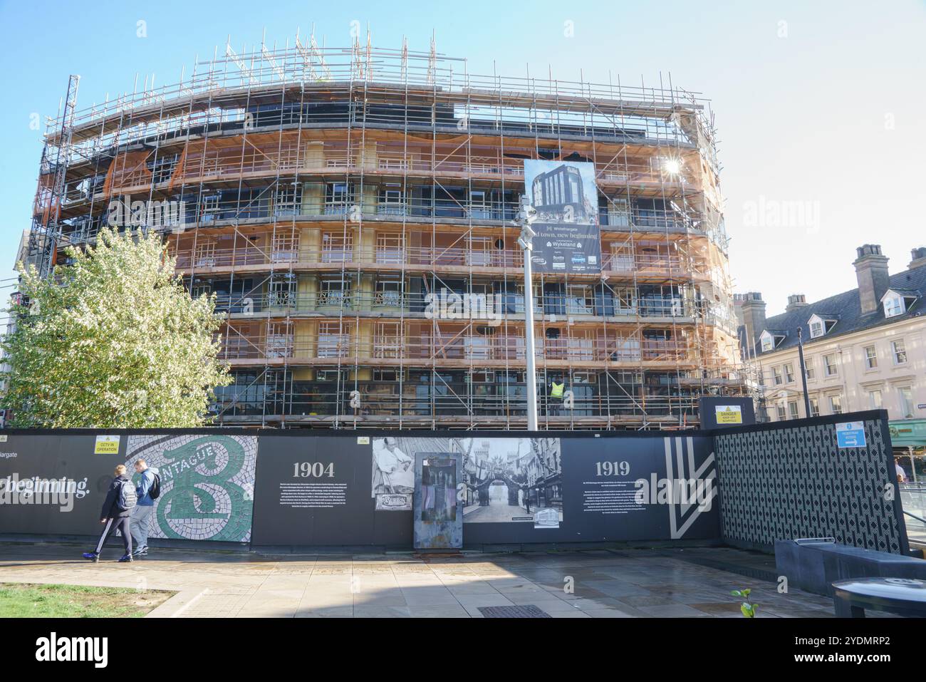 Restoration work on going on the Grade II listed former Burton building ...