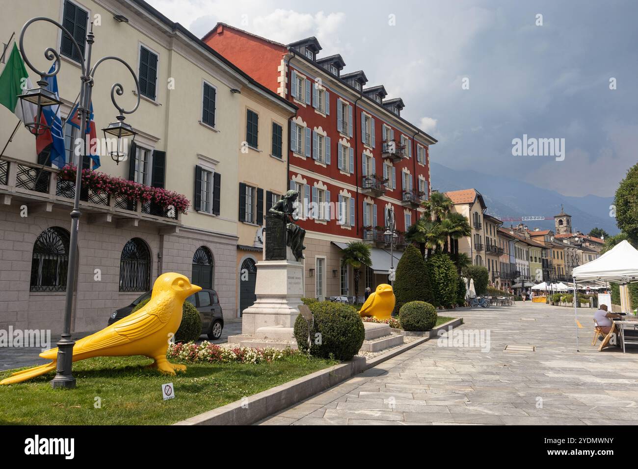 CANNOBIO, ITALY, 19 JULY 2024: View of the Town Hall and Lakeside ...
