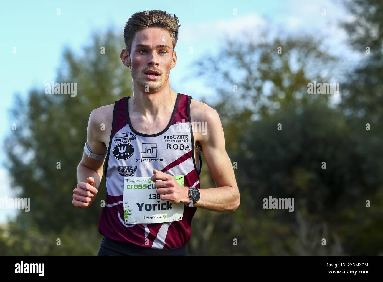 Roeselare, Belgium. 27th Oct, 2024. Belgian Yorick Van De Kerkhove ...