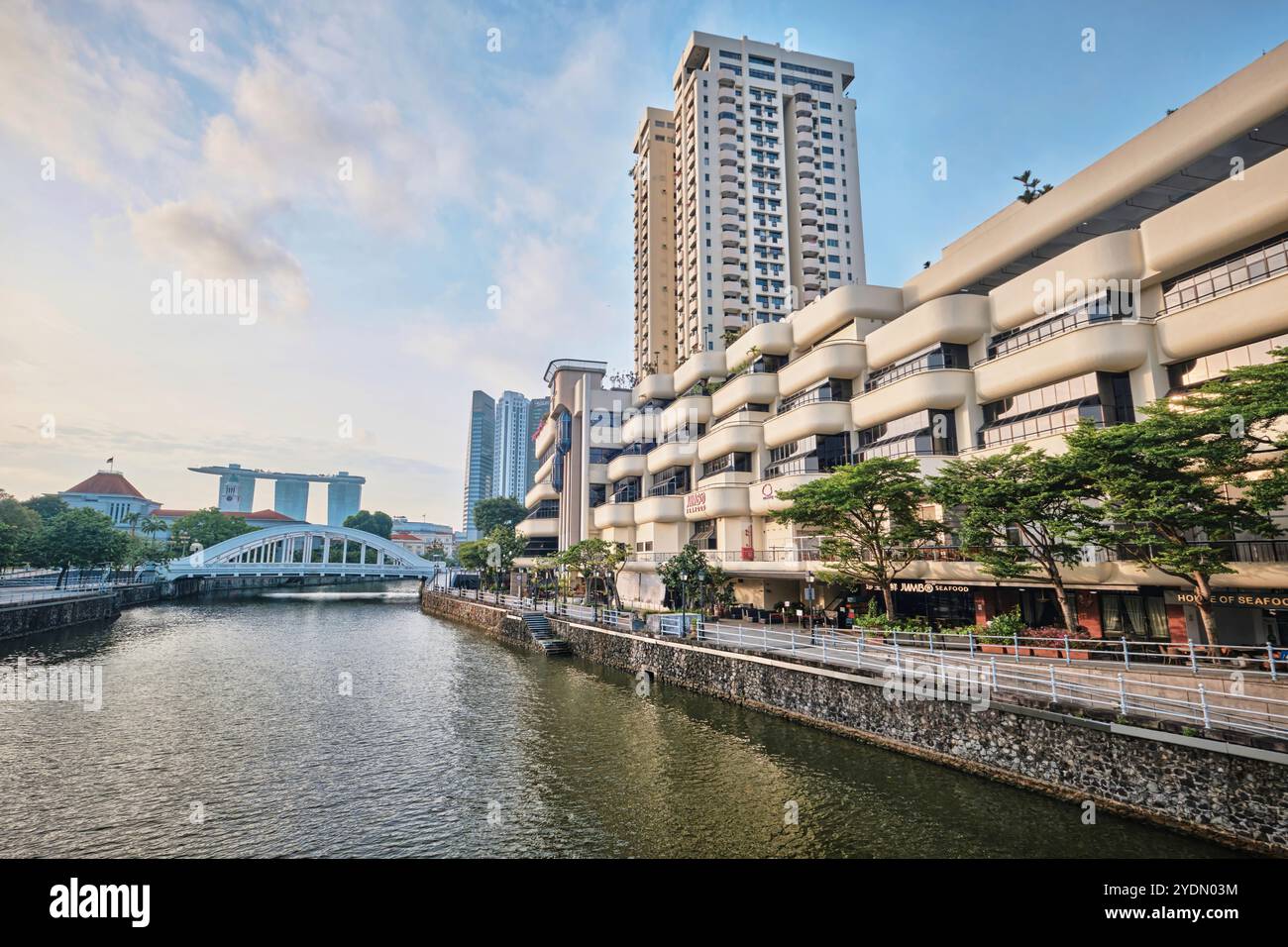 Singapore - August 16, 2024: The Beautiful Riverwalk Apartment High ...