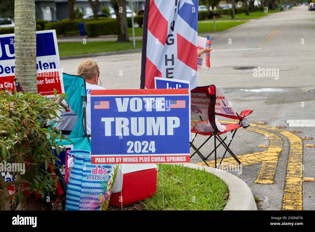 Florida, Broward County, USA. 27th October 2024. Early Voting 2024 ...