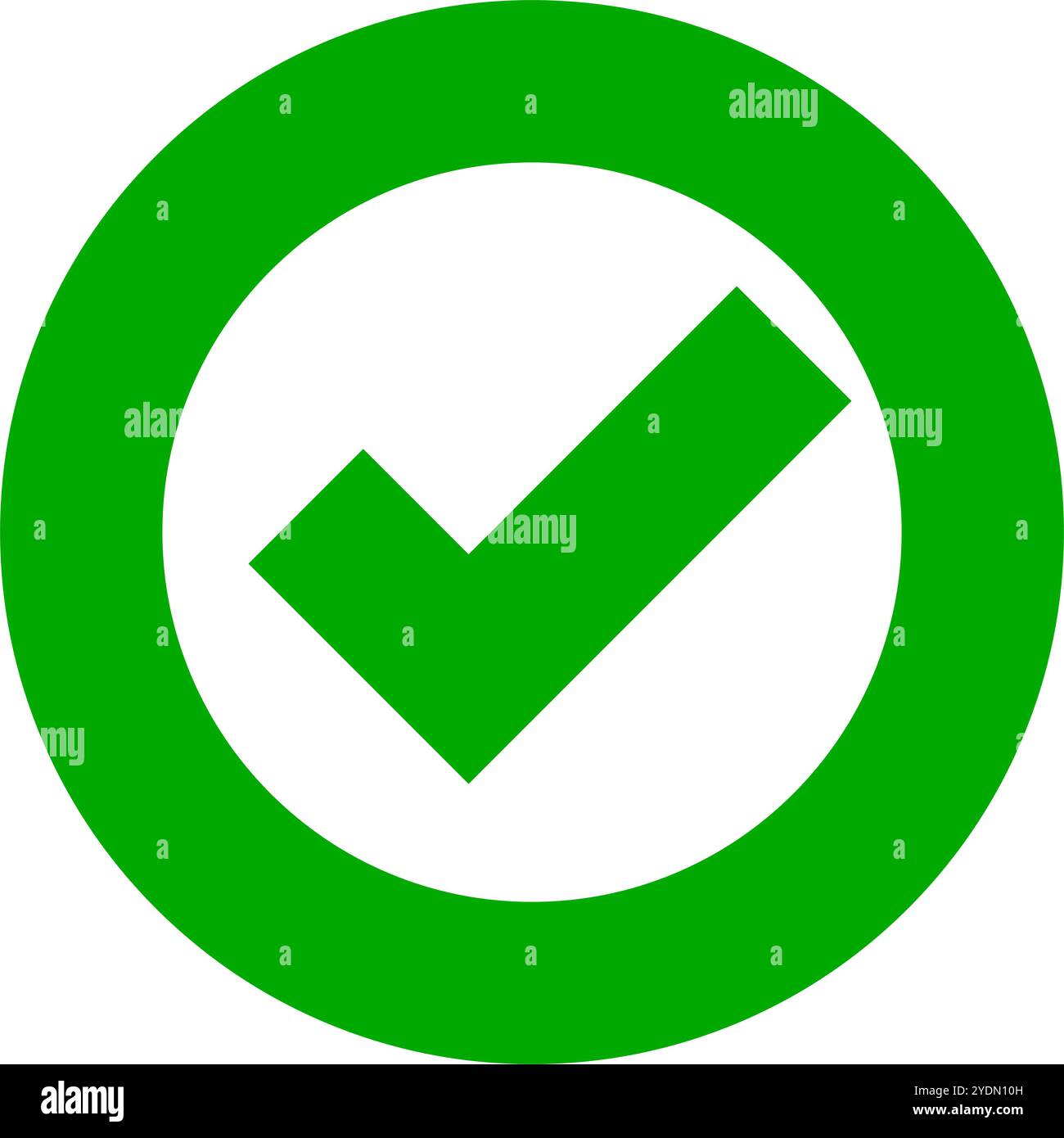Round check mark icon. Certified. Editable vector Stock Vector Image & Art - Alamy