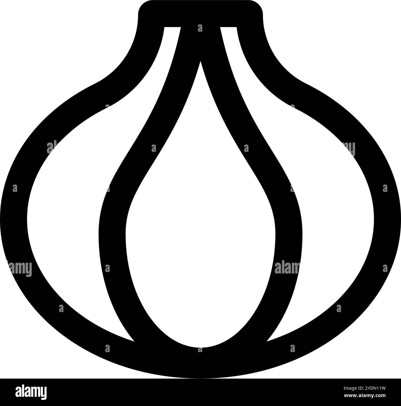 Simple garlic icon. Vegetable icon. Editable vector Stock Vector Image ...