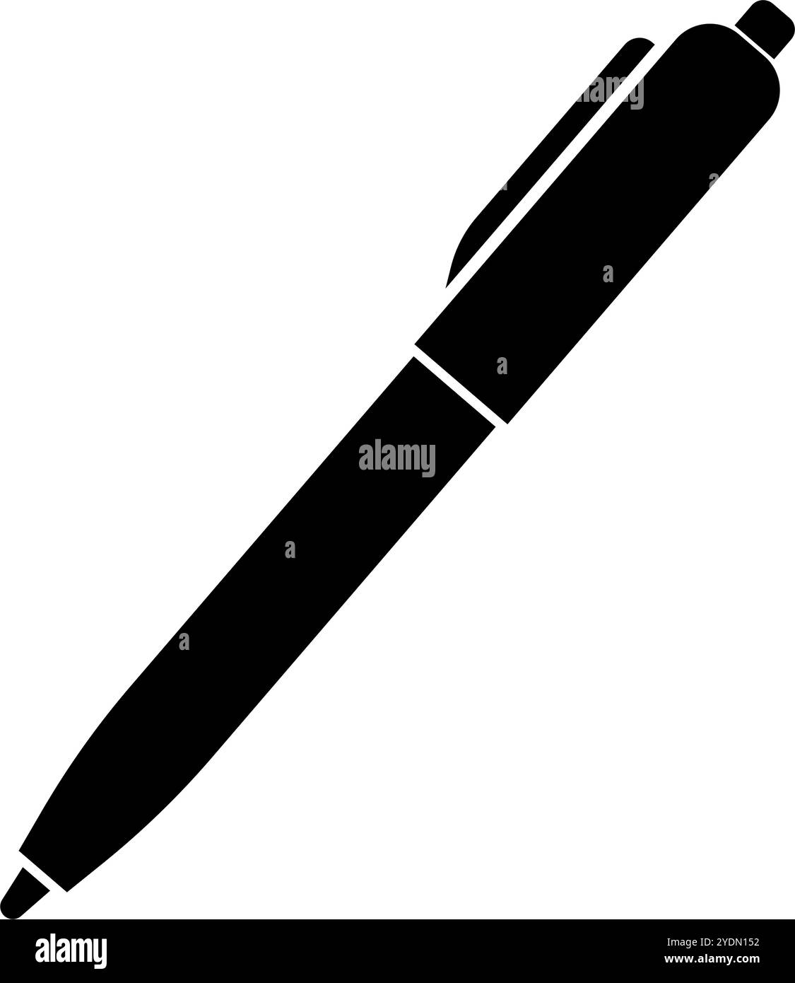 Ballpoint pen silhouette icon. Editable vector Stock Vector Image & Art ...