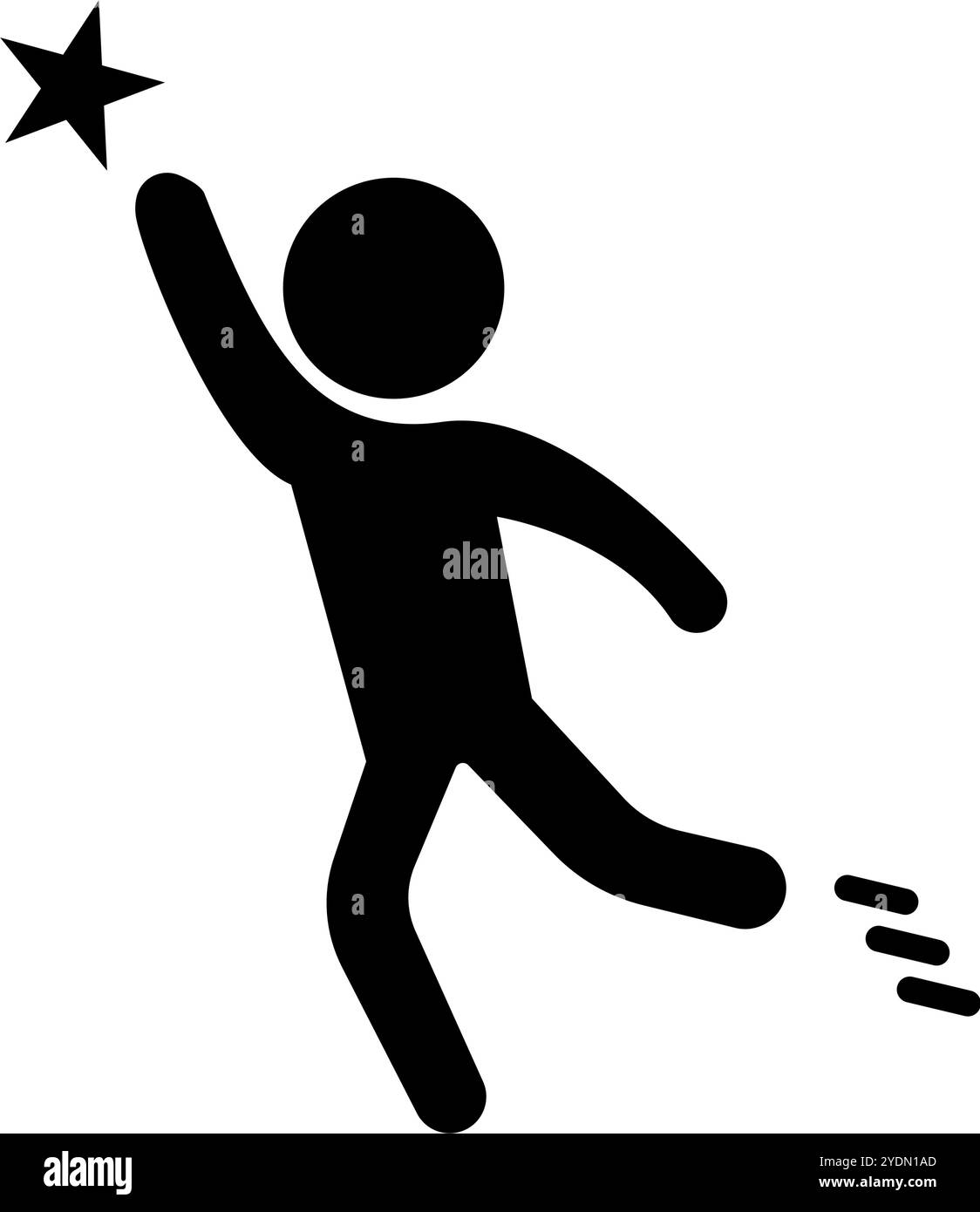 Star jump icon Black and White Stock Photos & Images - Alamy
