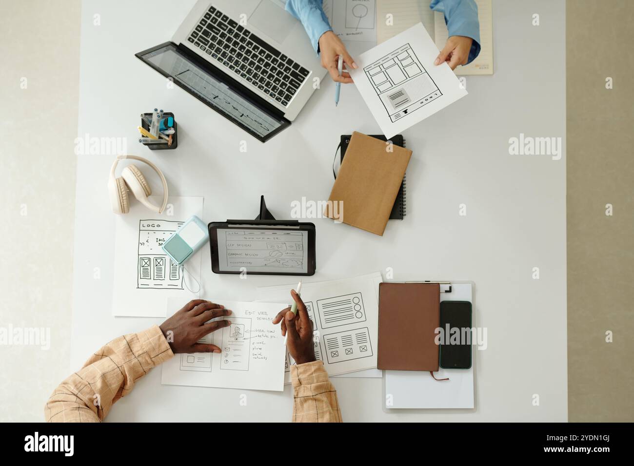 Designing User Interface for Modern Applications Stock Photo - Alamy