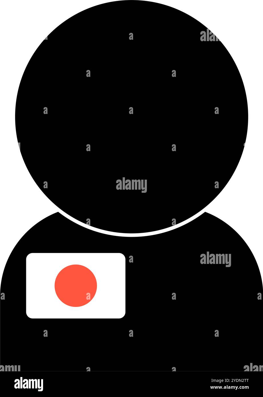 Japanese citizen person icon. Editable vector Stock Vector Image & Art ...