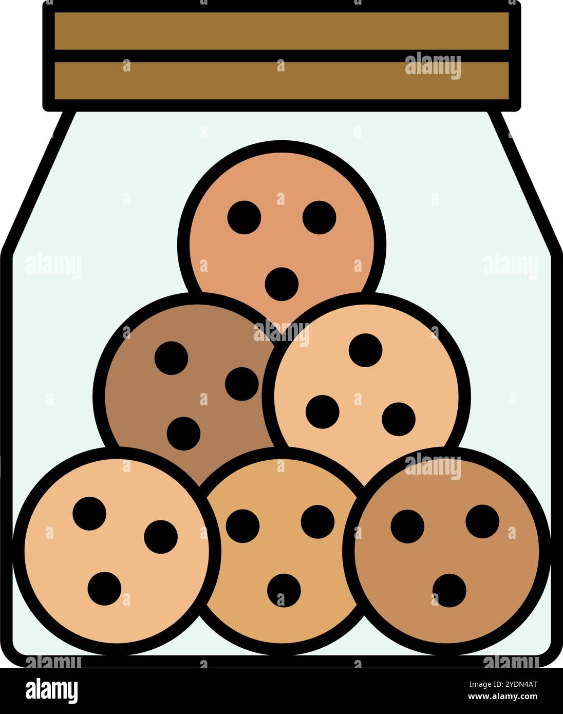 Cookie jar illustration Stock Vector Images - Alamy