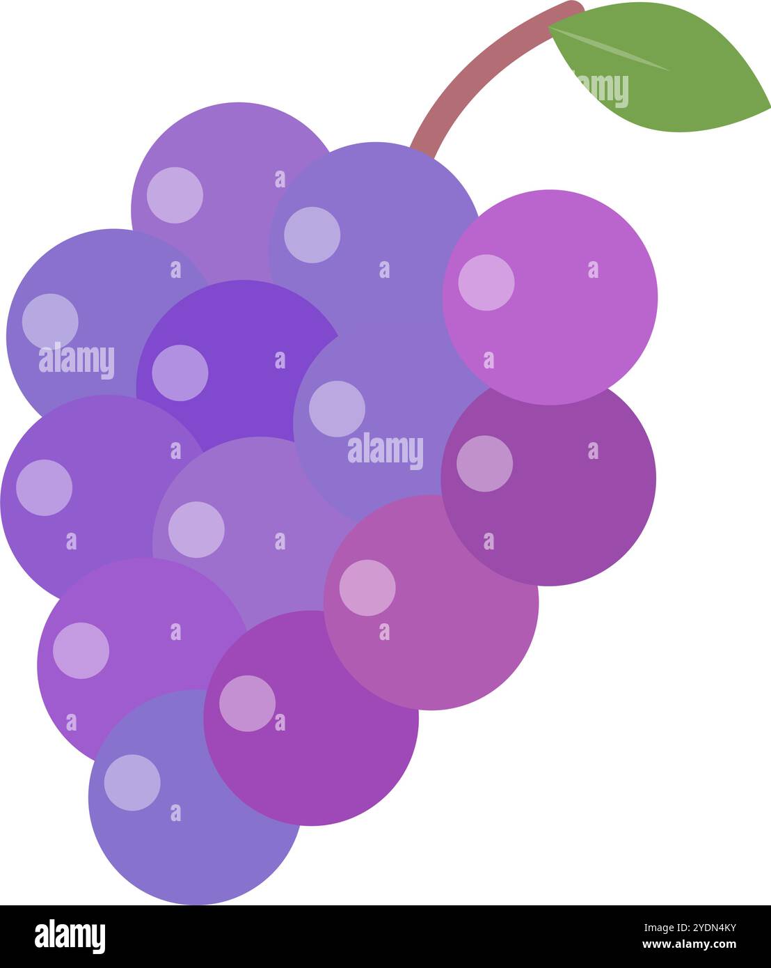 Grape icon. Purple fruit. Editable vector Stock Vector Image & Art - Alamy