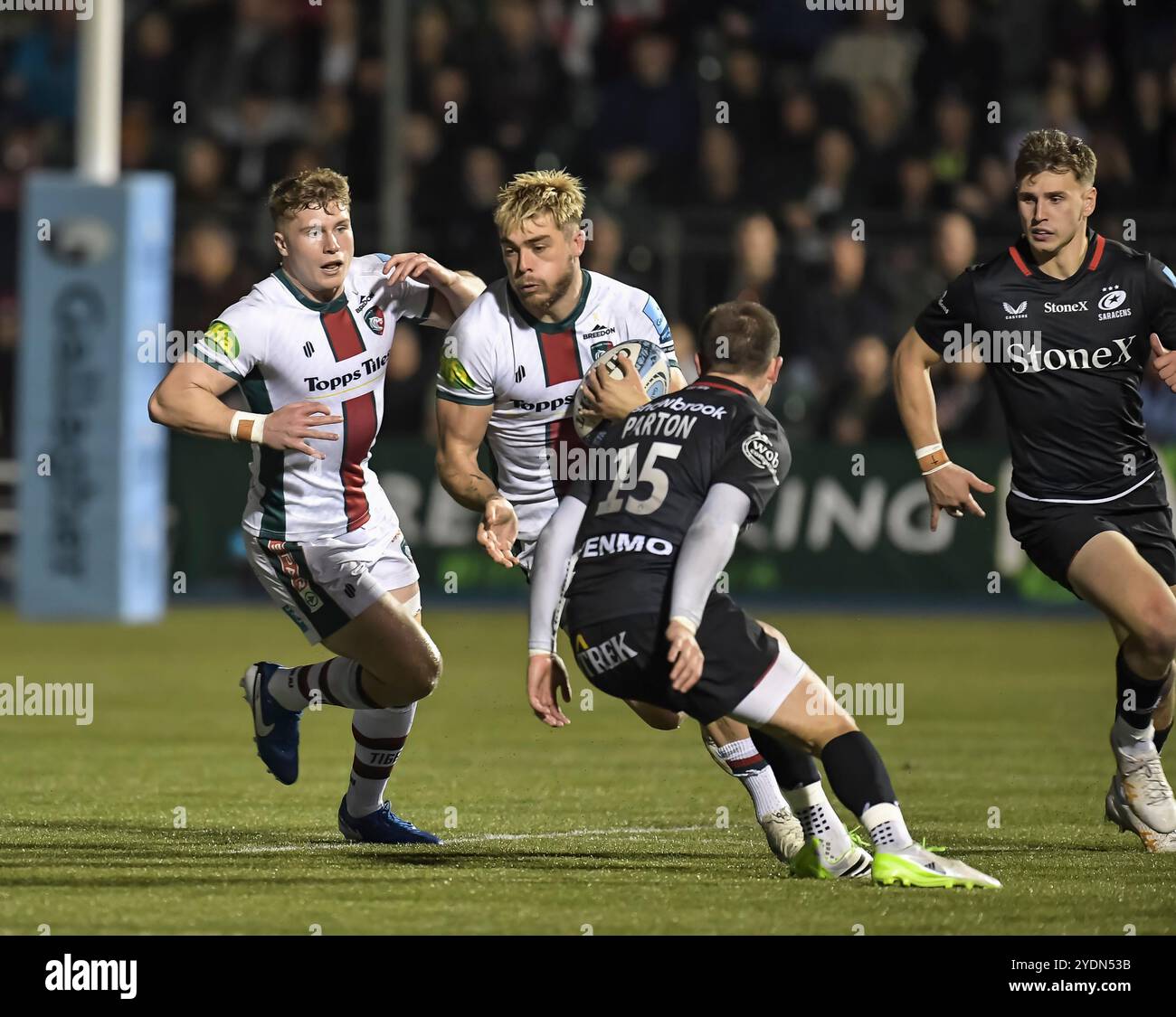 during the Gallagher Premiership Rugby match between Saracens and ...
