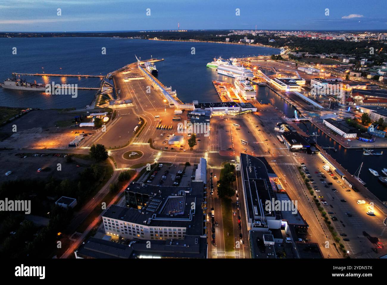 Aerial view tallinn cruise terminal hi-res stock photography and images ...