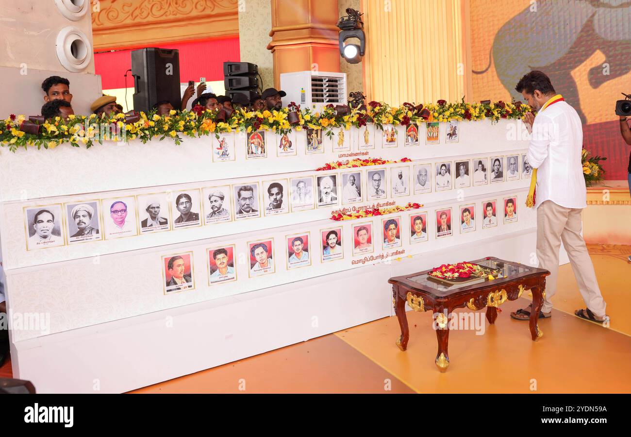 Vikravandi, India. 27th Oct, 2024. All eyes on Vijay the renowned film ...