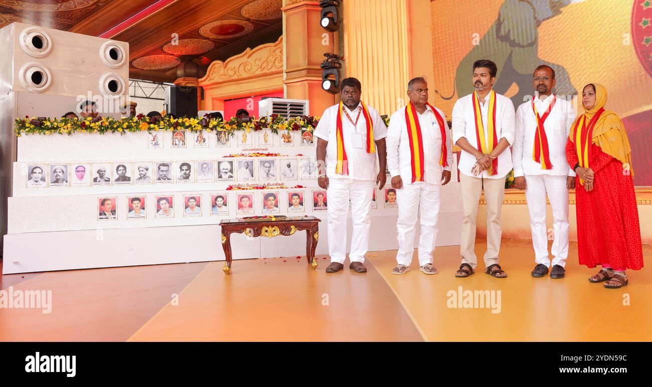 Vikravandi, India. 27th Oct, 2024. All eyes on Vijay the renowned film ...