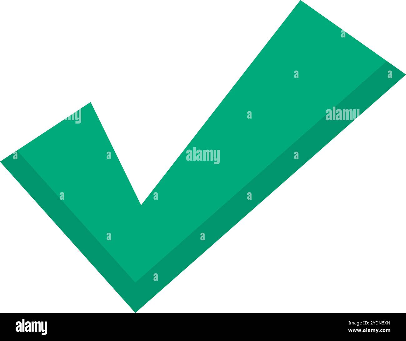 Pop green check icon. Editable vector Stock Vector Image & Art - Alamy