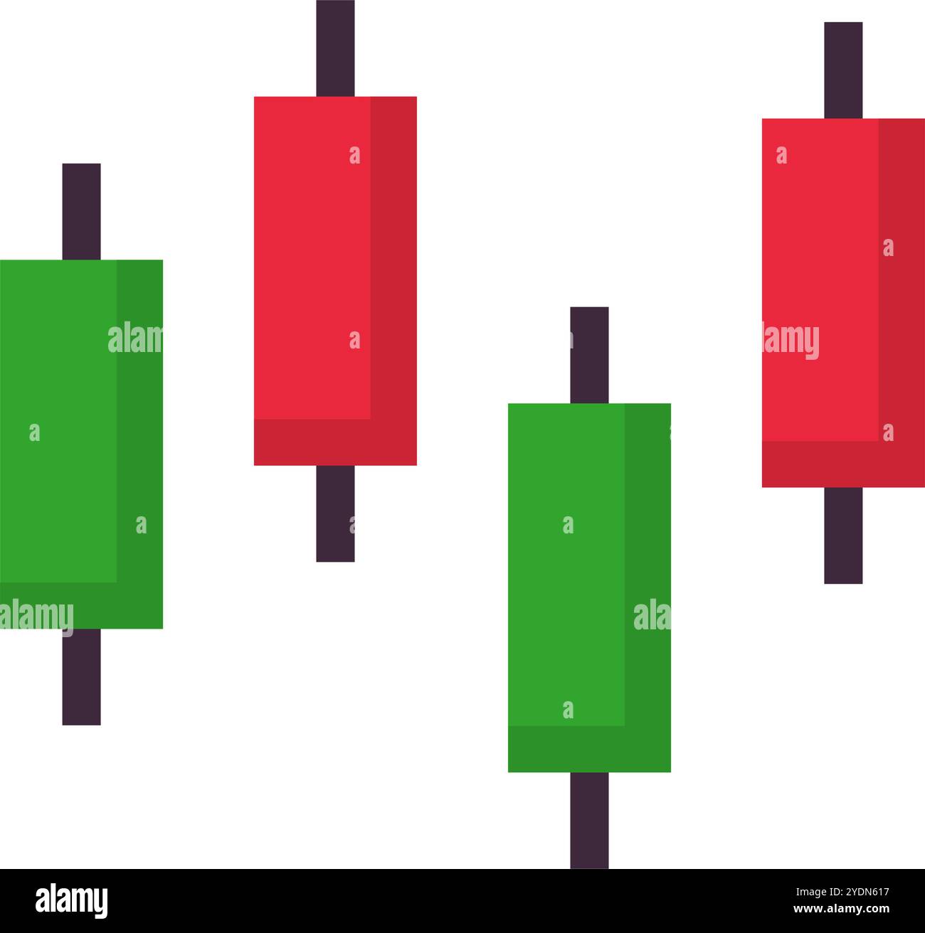 Candlestick icon. Investment chart. Editable vector Stock Vector Image ...