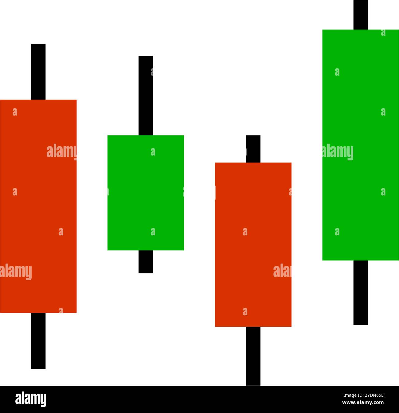 Candlestick chart icon. Technical analysis. Editable vector Stock ...