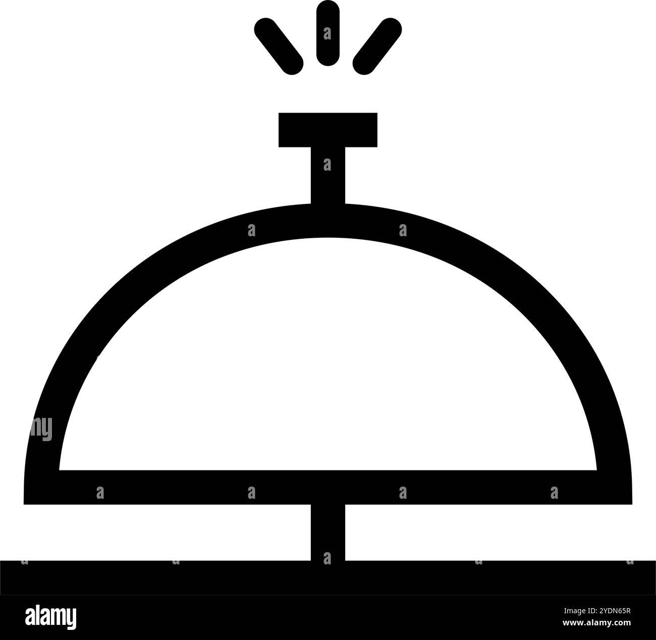 Vector illustration concierge sign Black and White Stock Photos ...