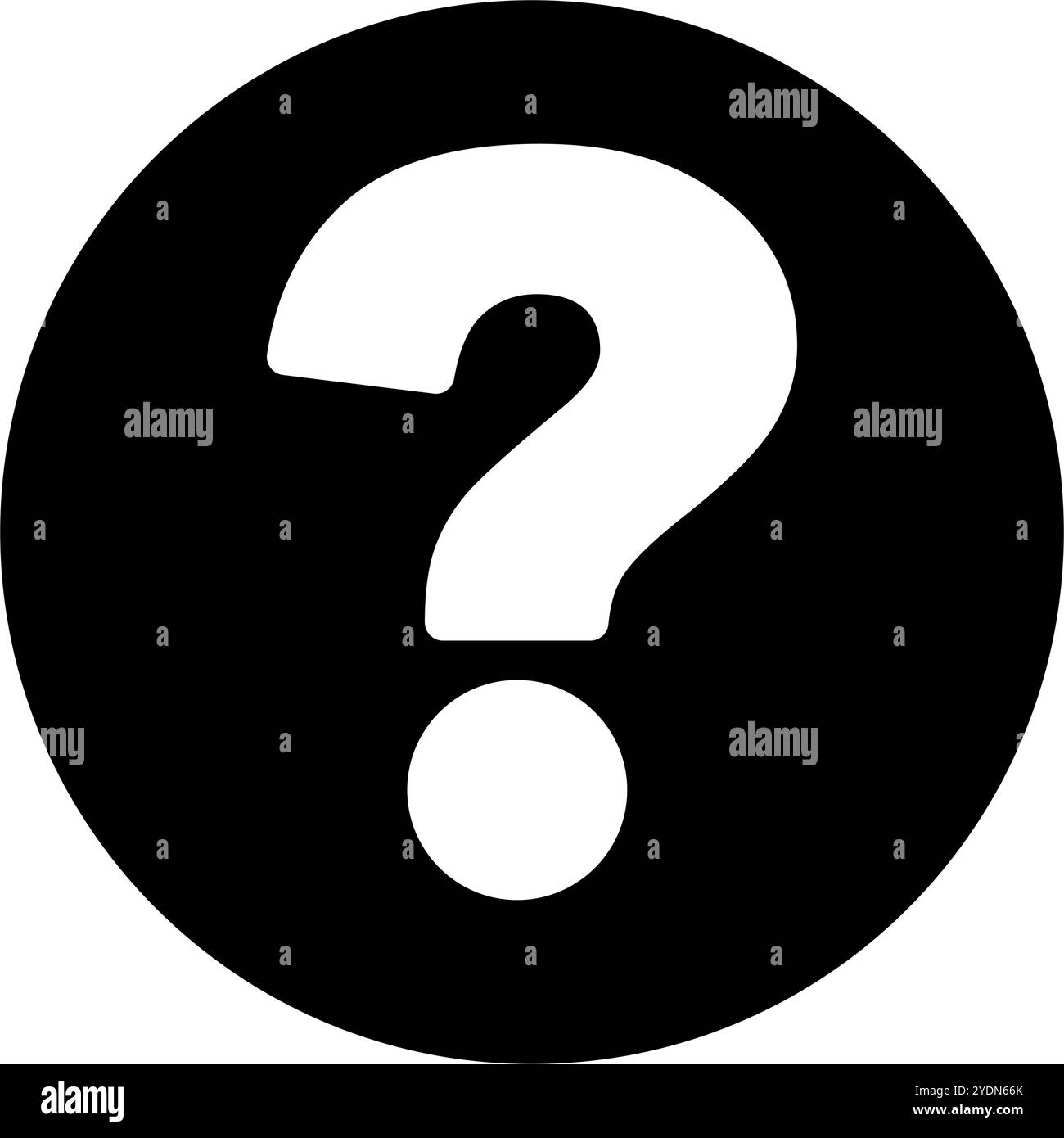 Round question mark icon. Help. Editable vector Stock Vector Image ...