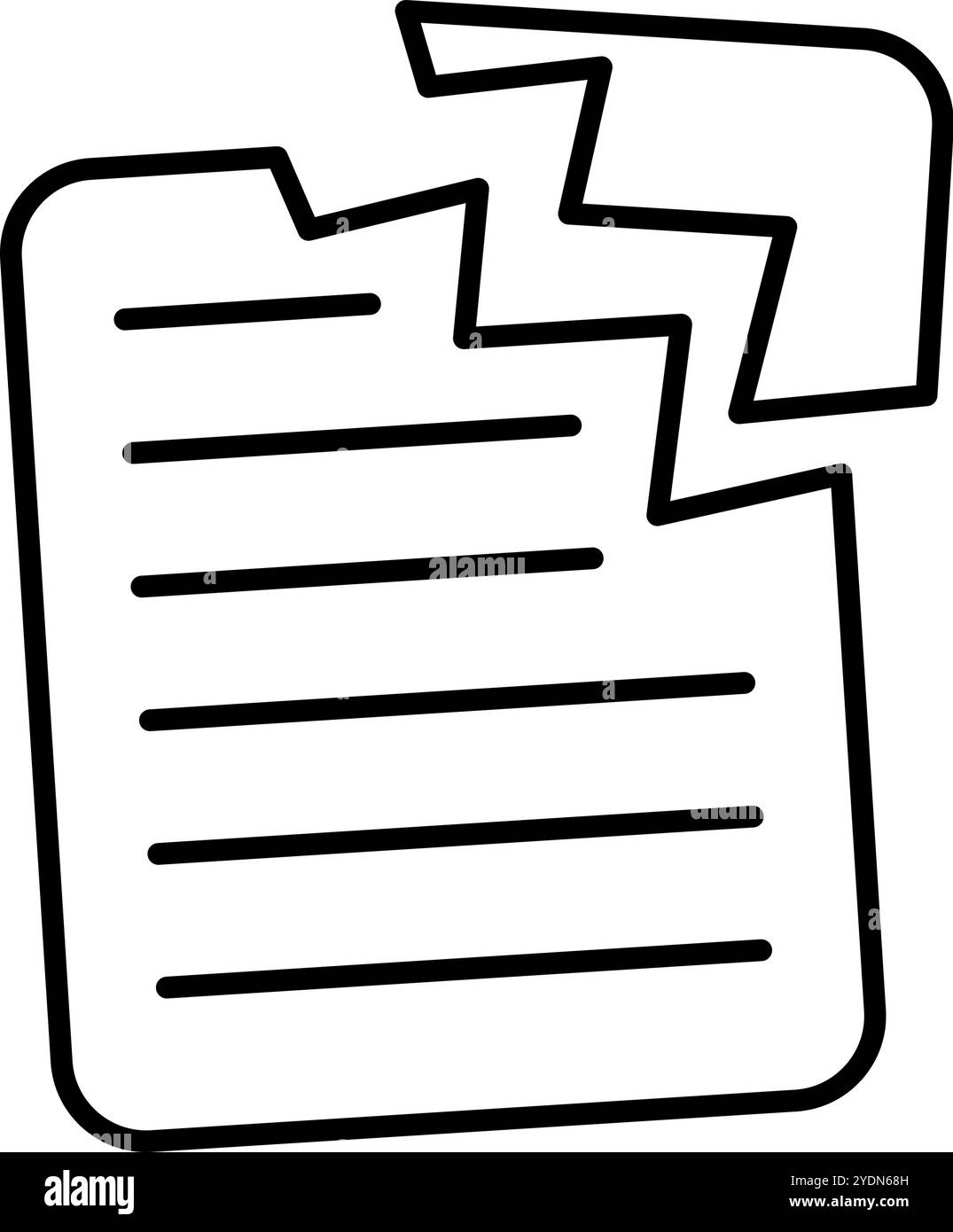 Flat torn paper Stock Vector Images - Alamy