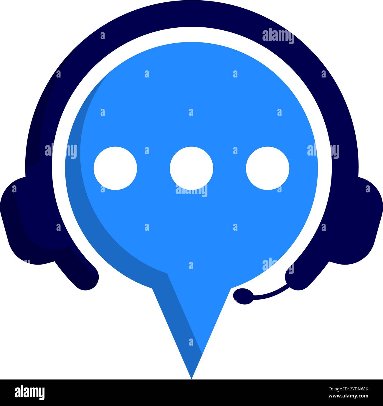 Help support blue icon Stock Vector Images - Alamy
