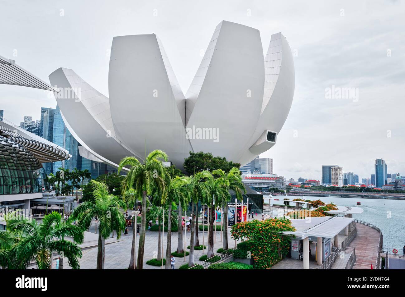Singapore - August 14, 2024: Futuristic architecture Lotus shaped ...