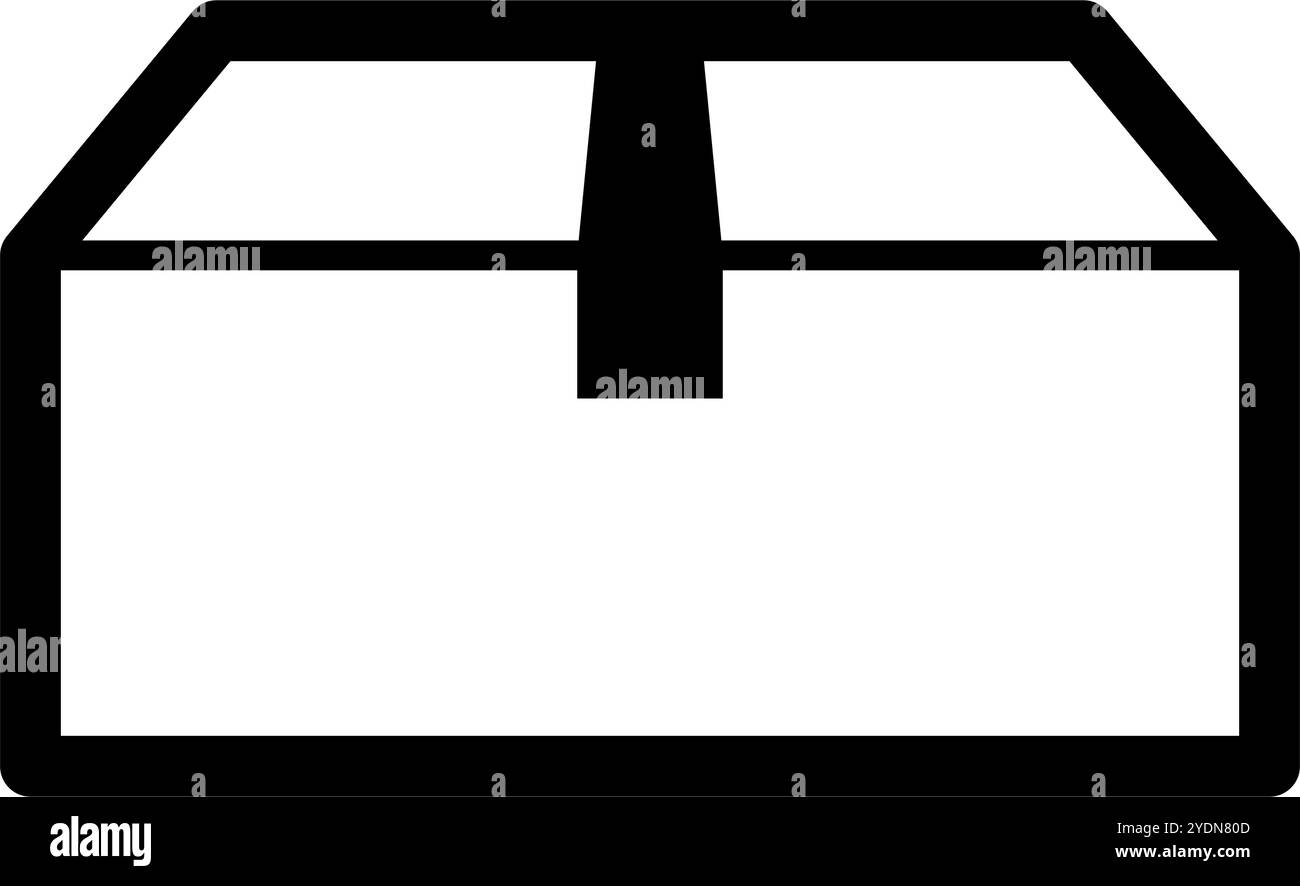 Closed cardboard box Stock Vector Images - Alamy