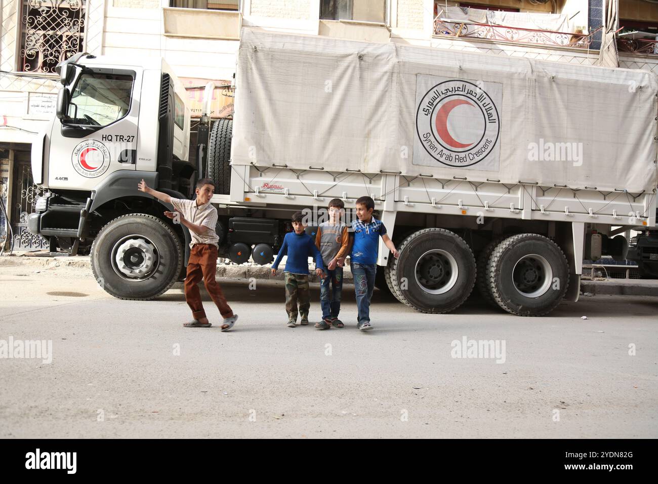 United nations aid convoy syria hi-res stock photography and images - Alamy
