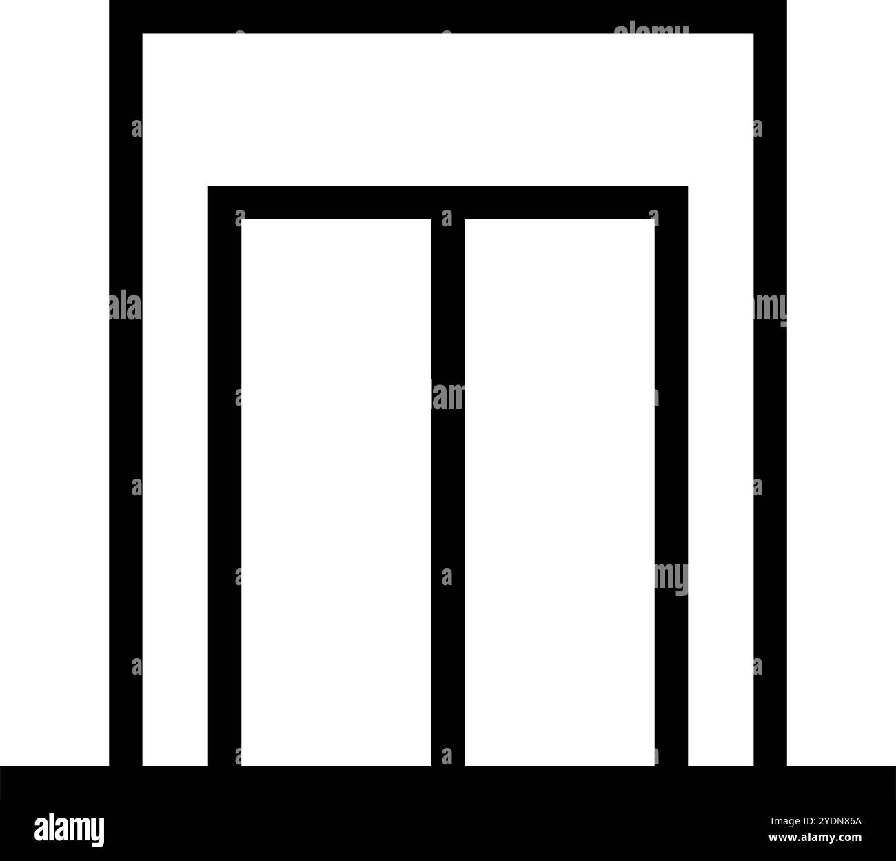 Simple elevator icon. Lift icon. Editable vector Stock Vector Image ...