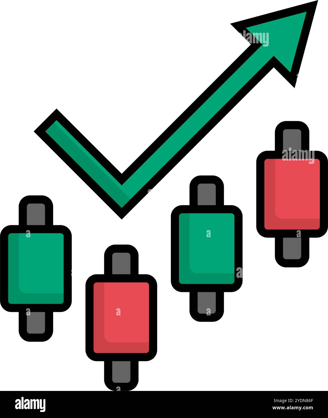 Candlestick chart logo hi-res stock photography and images - Alamy