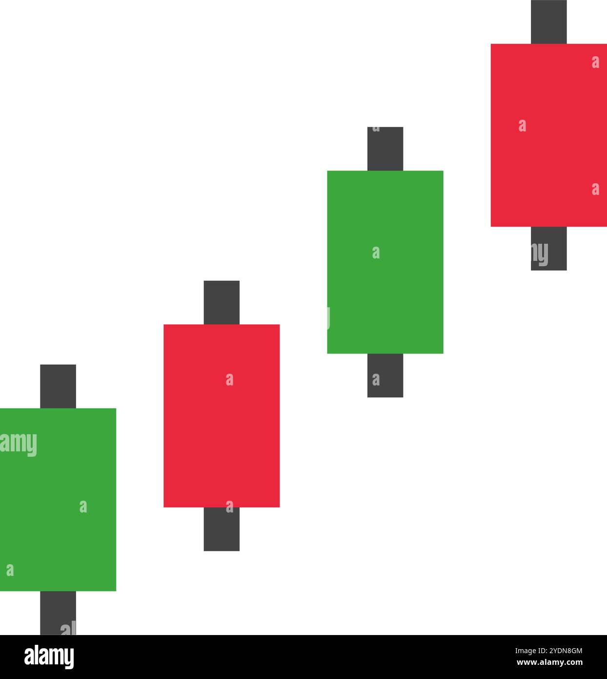 Candlestick chart logo hi-res stock photography and images - Alamy