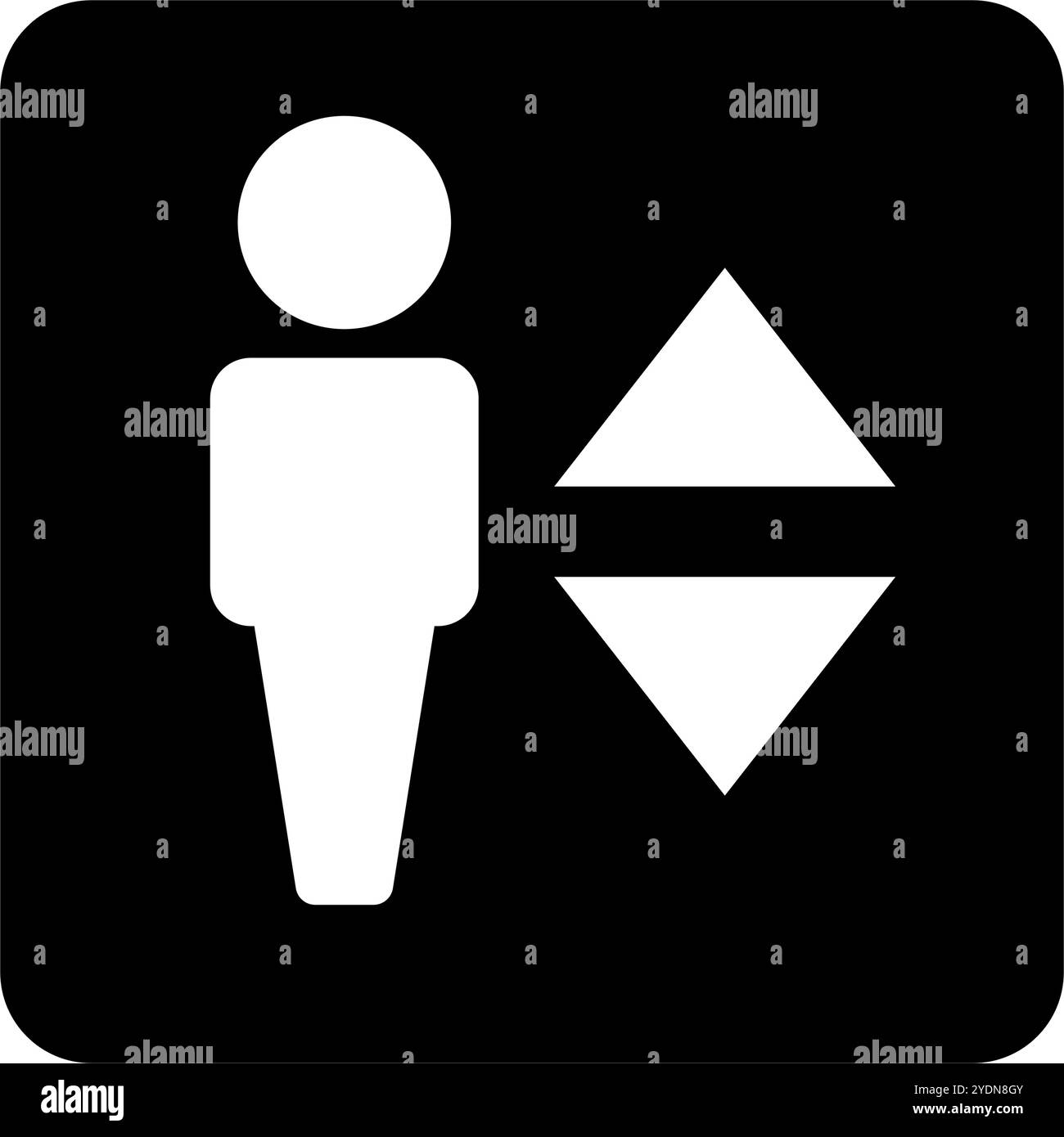 Elevator silhouette icon. Lift sign. Editable vector Stock Vector Image ...