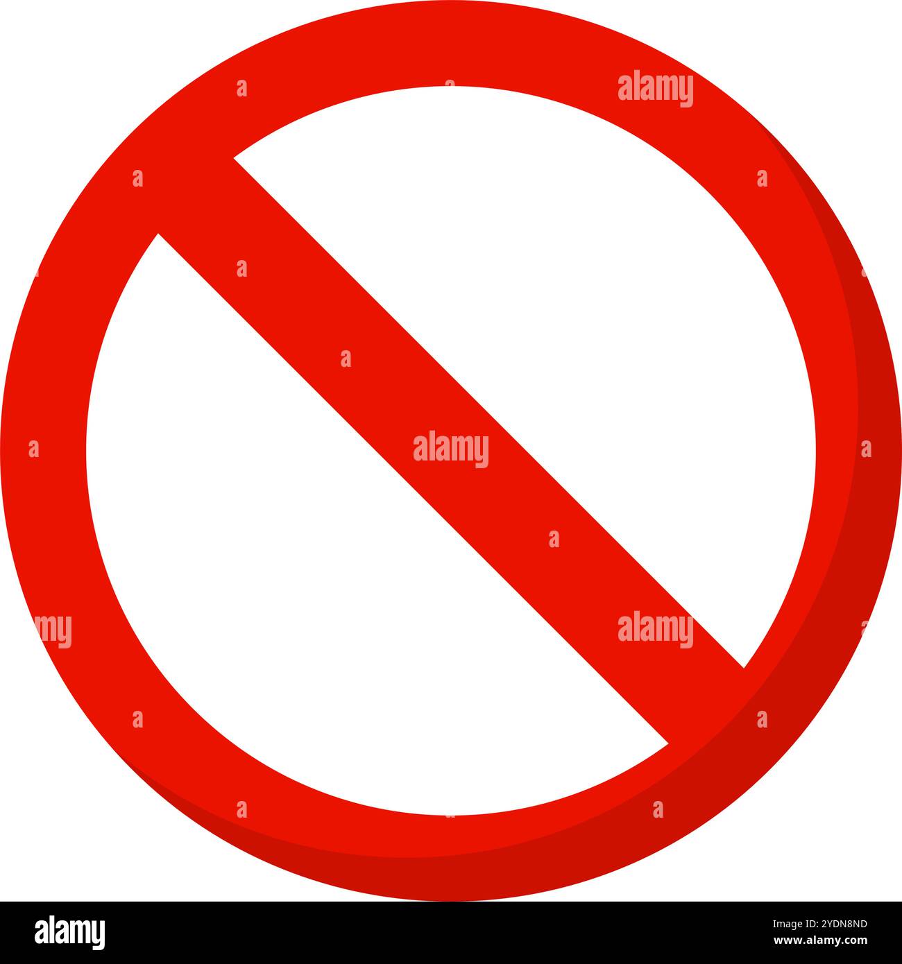 Modern stop sign icon. Prohibition sign. Editable vector Stock Vector ...