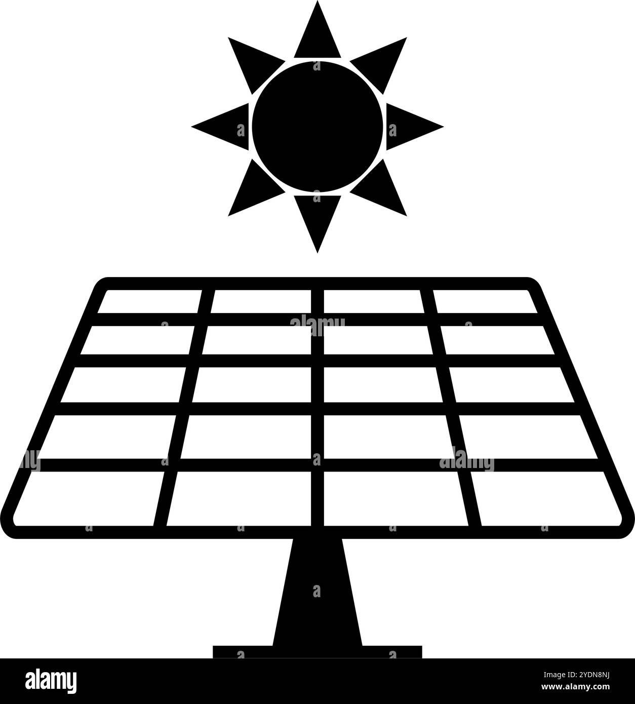 Solar energy icon simple Cut Out Stock Images & Pictures - Alamy