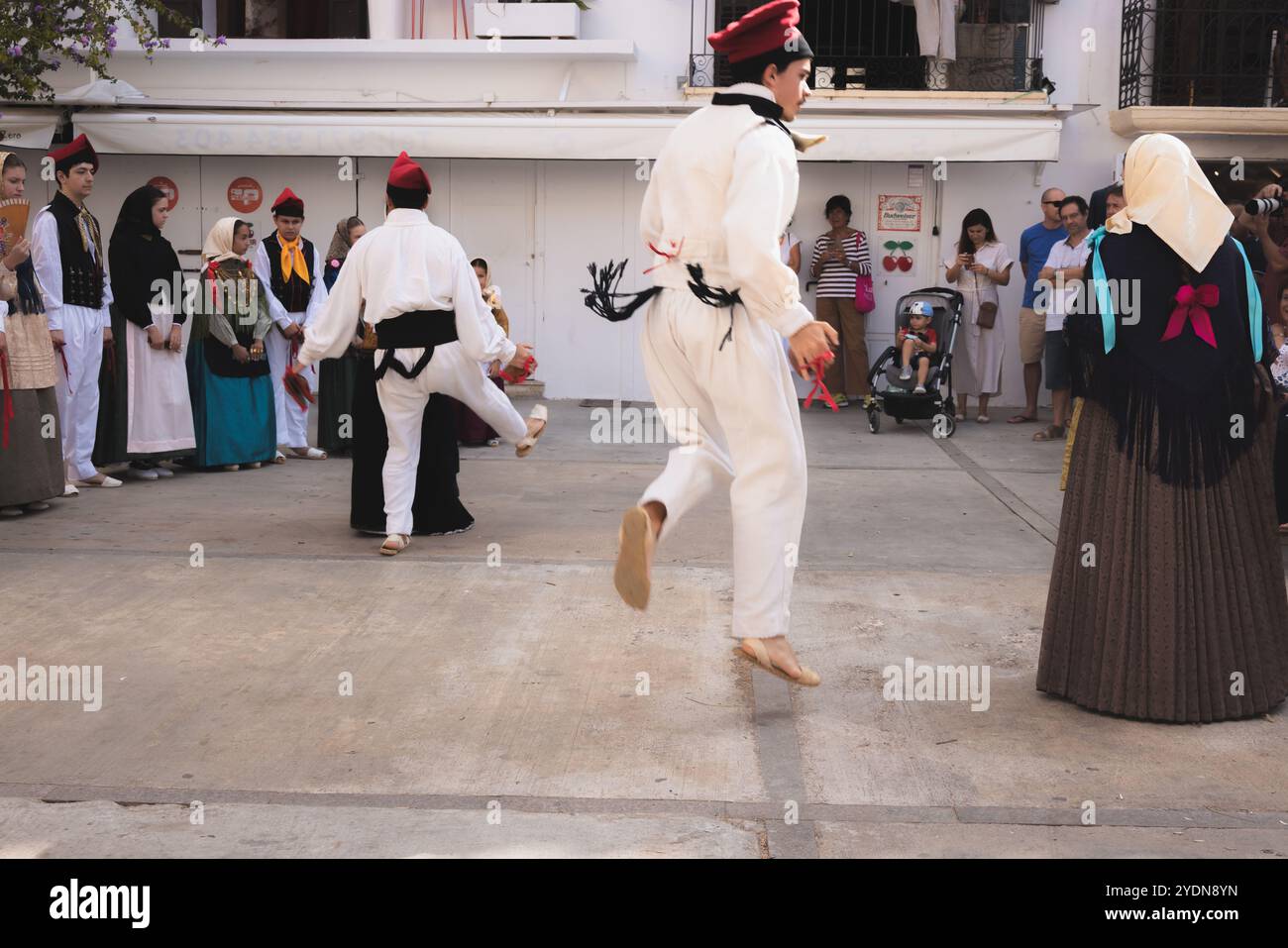 Ibiza, Spain - October 8, 2023: Traditional Basque dance performance in ...