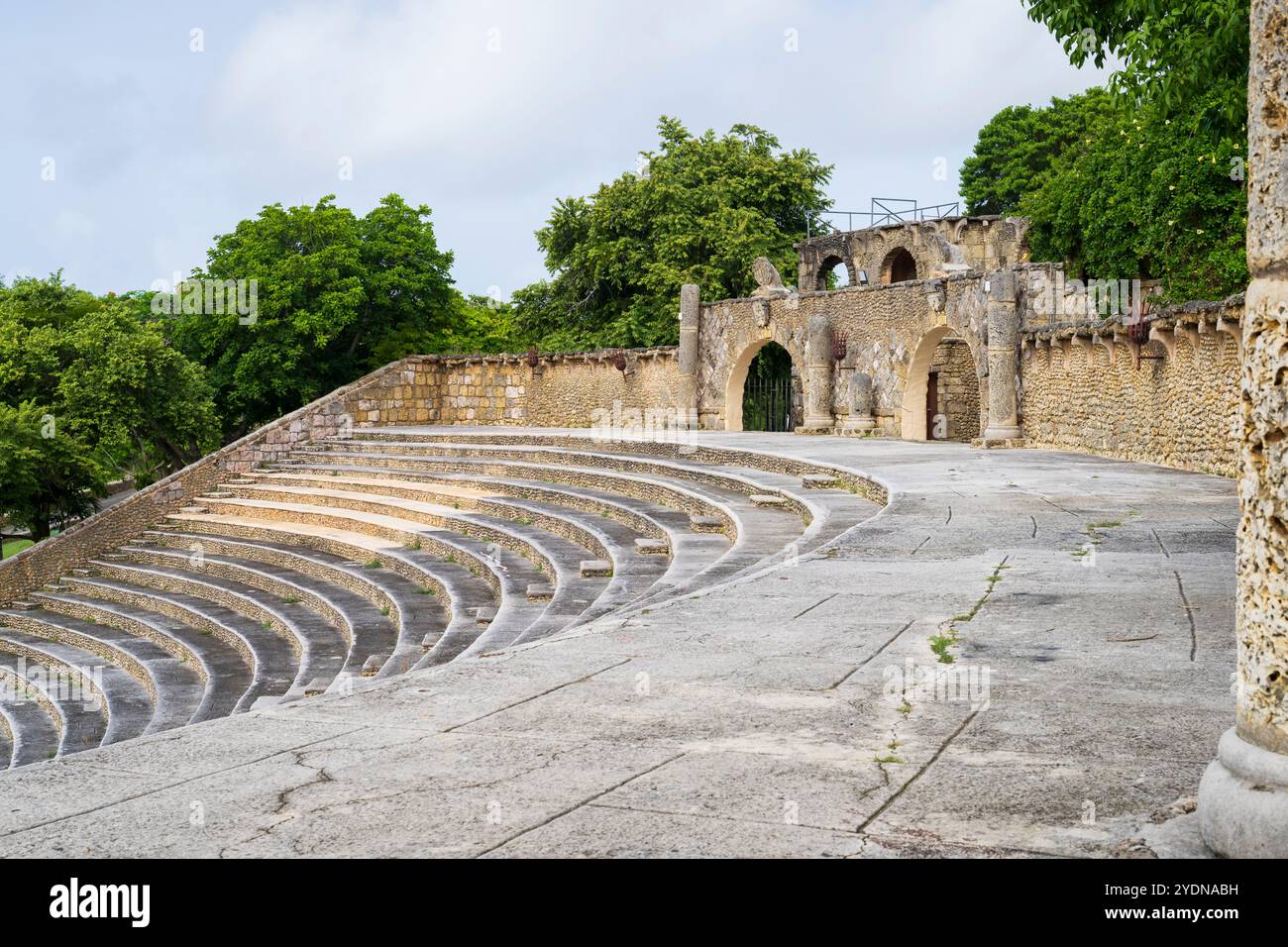 Details of Altos de Chavon amphitheater, a tourist attraction, re ...