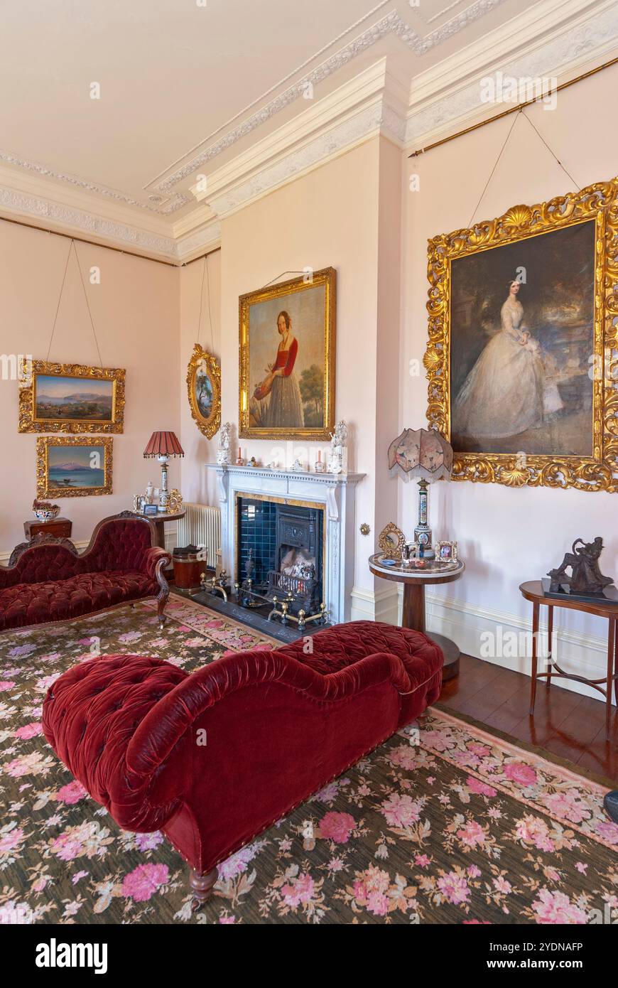 Ireland, County Roscommon, Clonalis House, interior Stock Photo - Alamy
