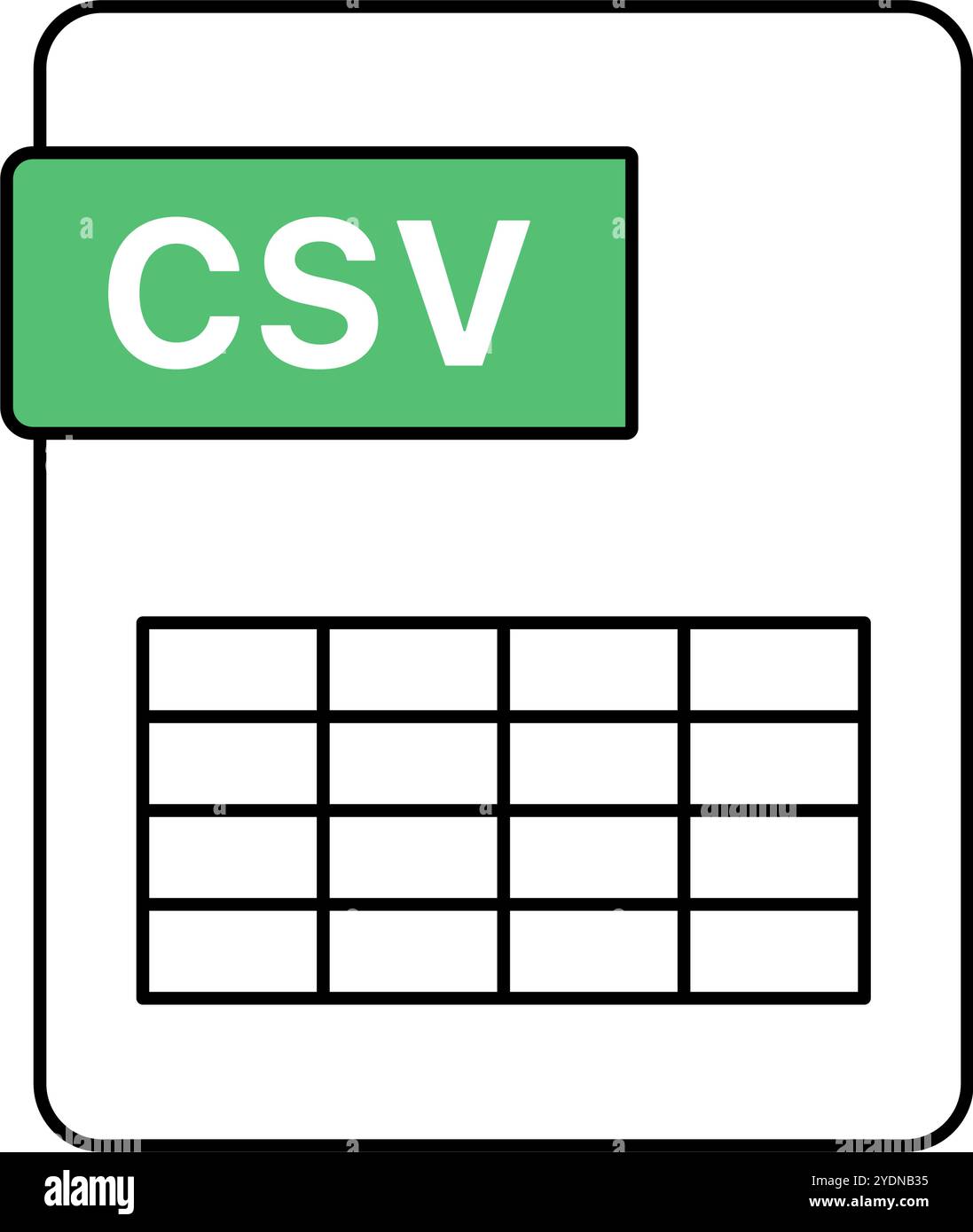 Csv file vector vectors hi-res stock photography and images - Alamy
