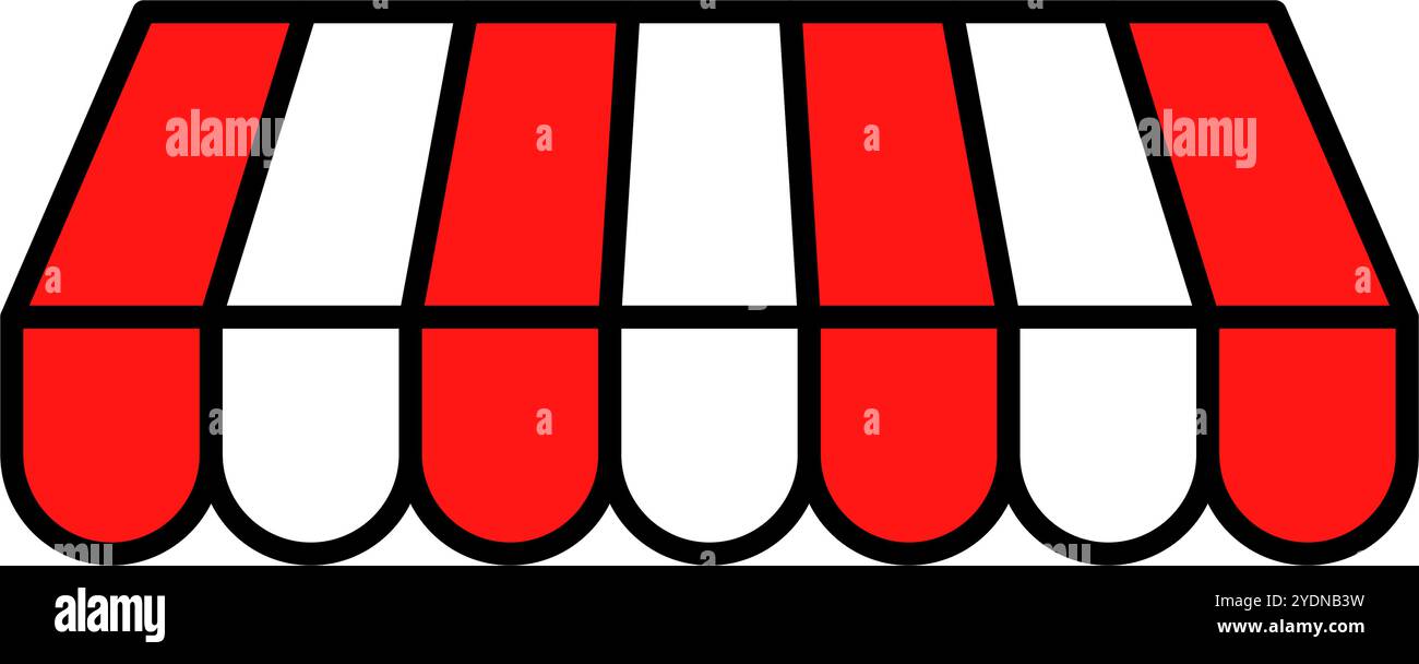 Striped store tent icon. Editable vector Stock Vector Image & Art - Alamy